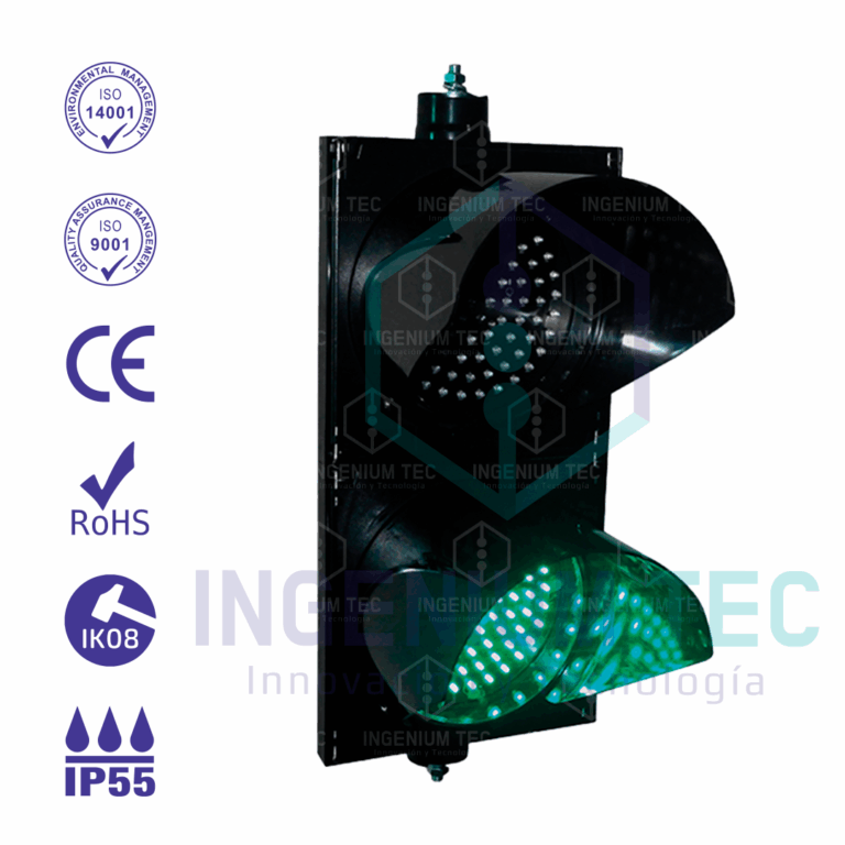 Semáforo Vehicular 1C/2L de 200mm - Semáforos y Controladores de ...