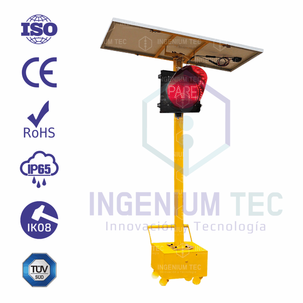 Semáforo Pare y Siga led de 300mm IP65 Portátil - Semáforos y ...