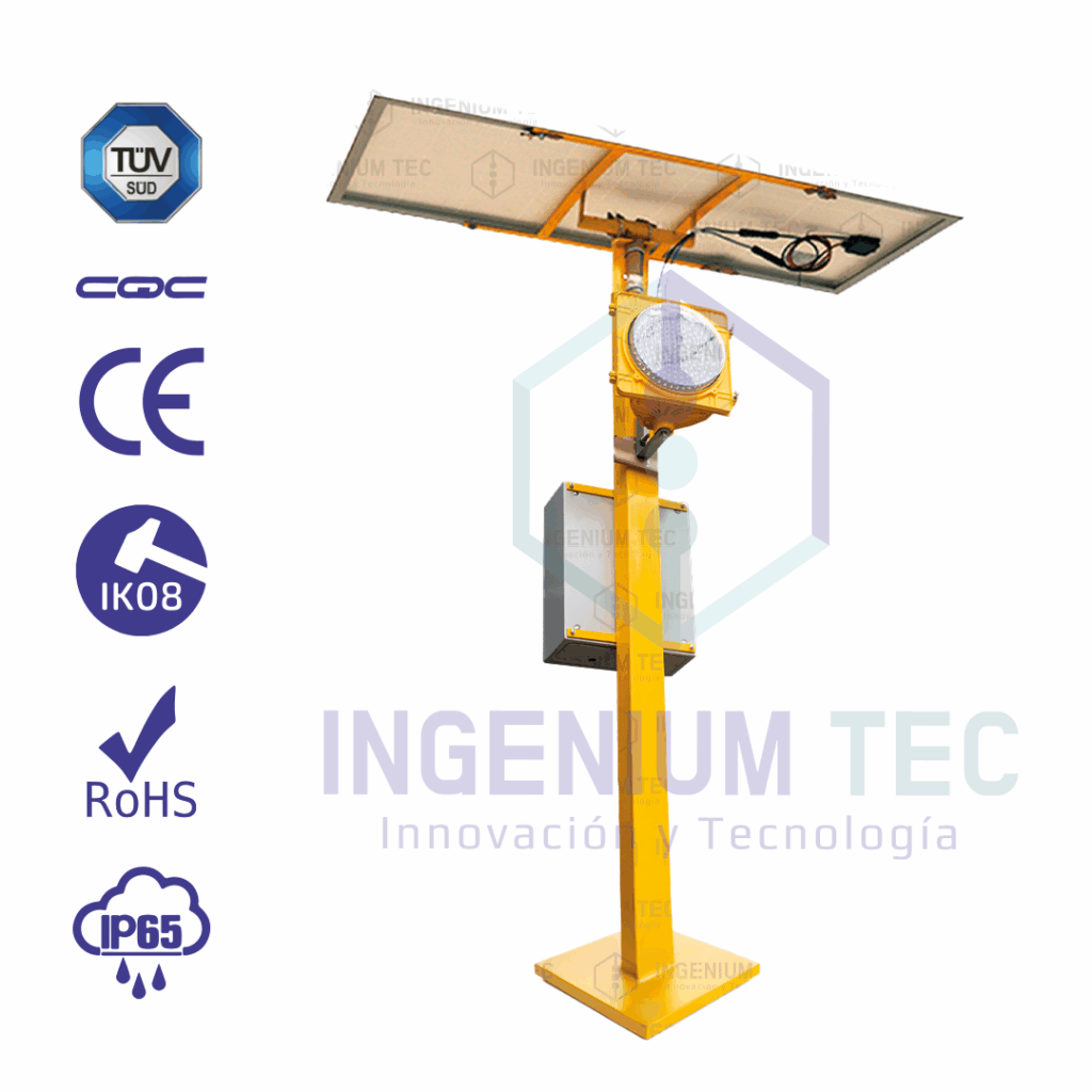 Semáforo vehicular 1C/1L con Sistema Fotovoltaico - Semáforos y ...